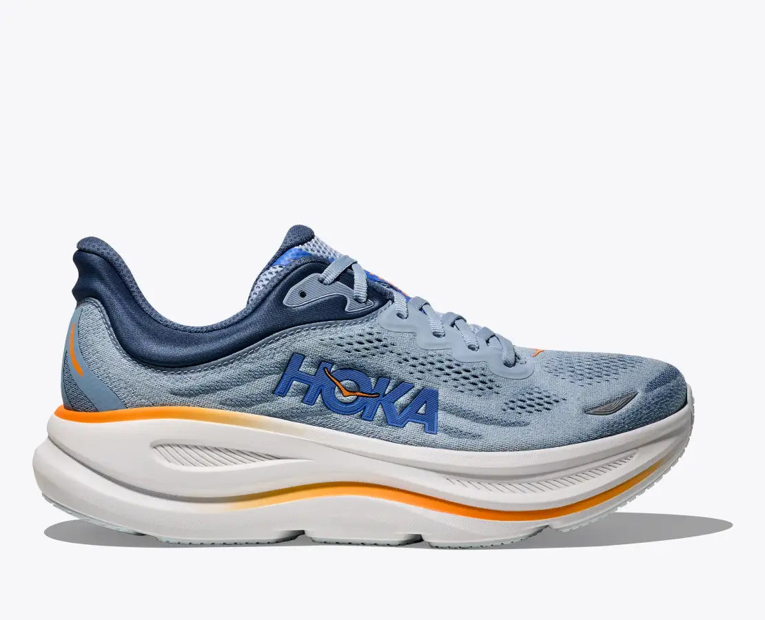 Men's HOKA Bondi 9 Running Shoe in Drizzle | Downpour – Martin Running Company